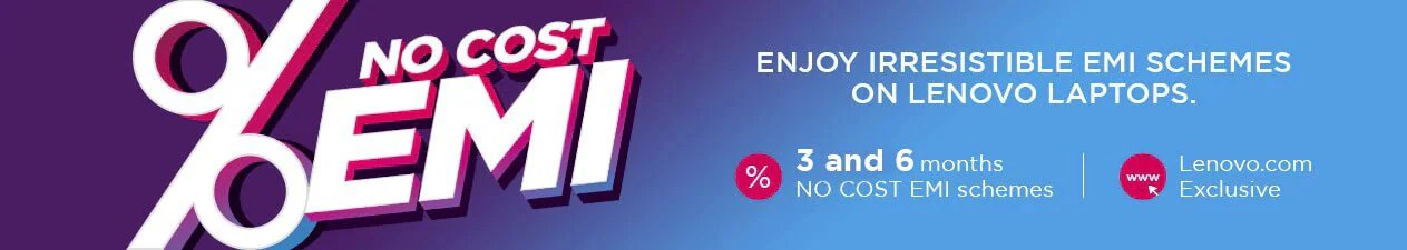 No Cost EMI Offers on Laptops | EMI Schemes | Lenovo IN