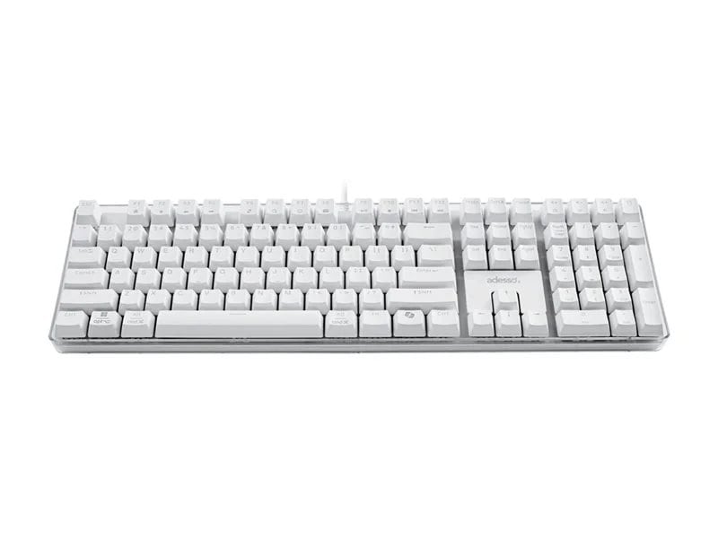 White Laptop Backlit Keyboard
