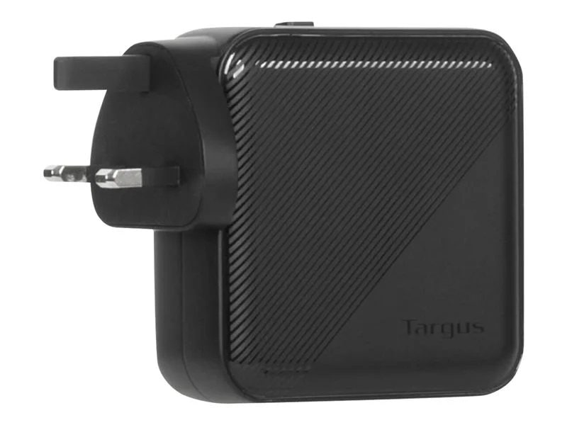 Targus power adapter - GaN - 2 x USB-C, 2 x 9 pin USB Type A - 100 Watt ...