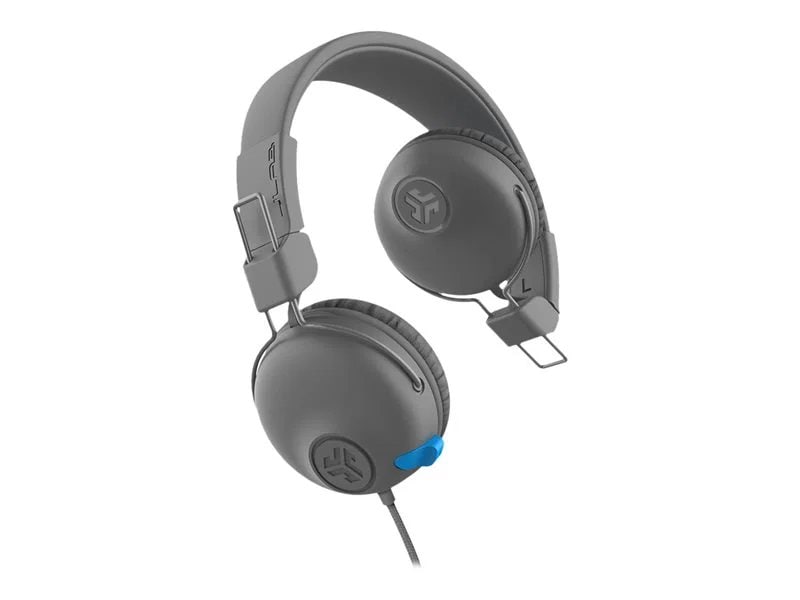 JLab JBuddies Learn On-Ear Wired Headphones with retractable boom mic ...