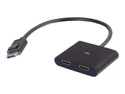 C2G 4K DisplayPort to Dual HDMI Monitor Splitter MST Hub - M/F - video ...