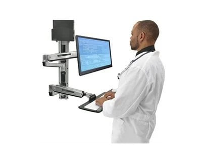 Ergotron LX Wall Mount System with Small CPU Holder - system unit ...